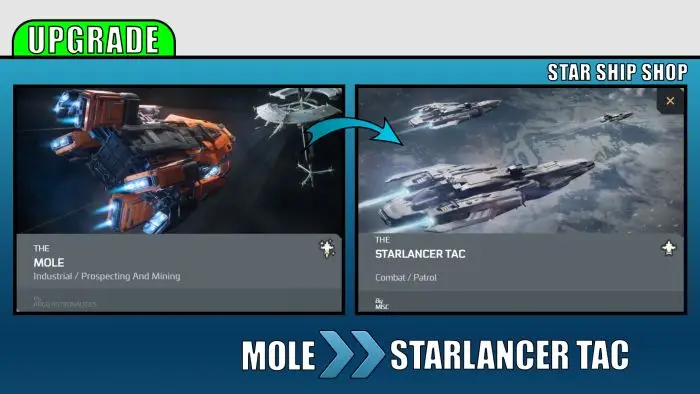 Buy Upgrade - Mole to Starlancer TAC at Star-Hangar.com