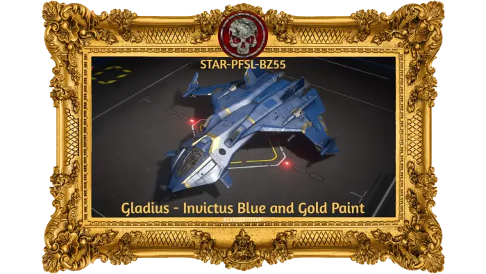 Buy Gladius - Invictus Blue and Gold Paint at Star-Hangar.com