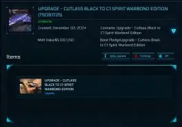 Buy Cutlass Black to C1 Spirit 2954 BIS at Star-Hangar.com