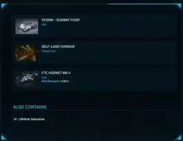 Buy F7C Hornet MK2+Summit paint+LTI at Star-Hangar.com