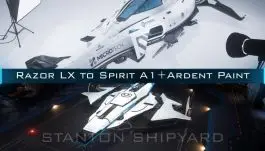 Buy Upgrade - Razor LX to A1 Spirit + Ardent Paint at Star-Hangar.com