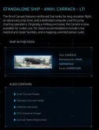 Buy Anvil Carrack Lti original concept at Star-Hangar.com
